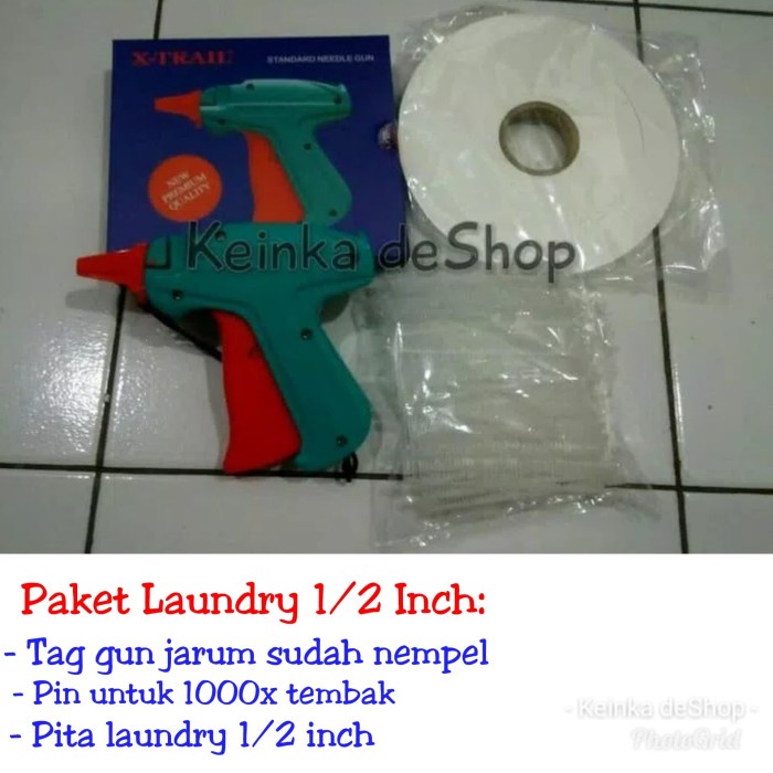 Jual Paket Alat tembak tag gun isinya Pita label penanda cucian laundry ...