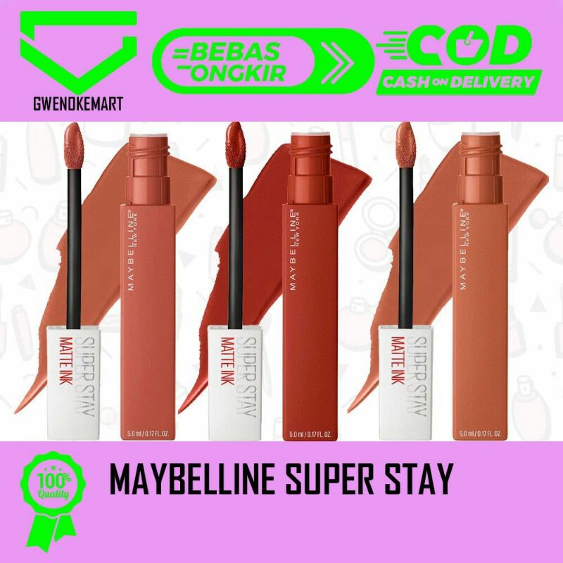Jual MAYBELLINE LIPSTICK SUPER STAY MATTE INK LIPSTIK | Shopee Indonesia