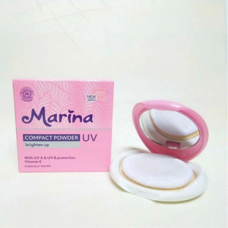 Jual Marina Compact Powder UV A & UV B Protection 12gr | Shopee Indonesia
