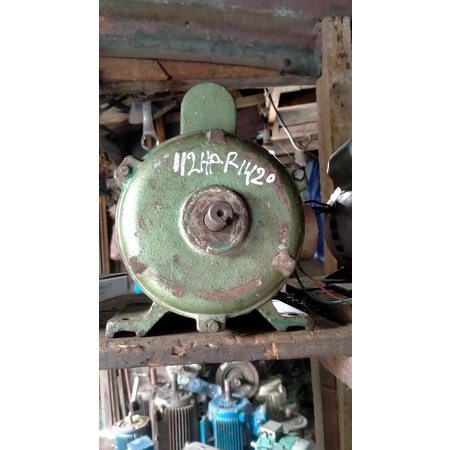 Jual Dinamo Motor Listrik Rumahan 1 Phase 1/2 Hp(Setengah Hp) Rpm 1420 ...