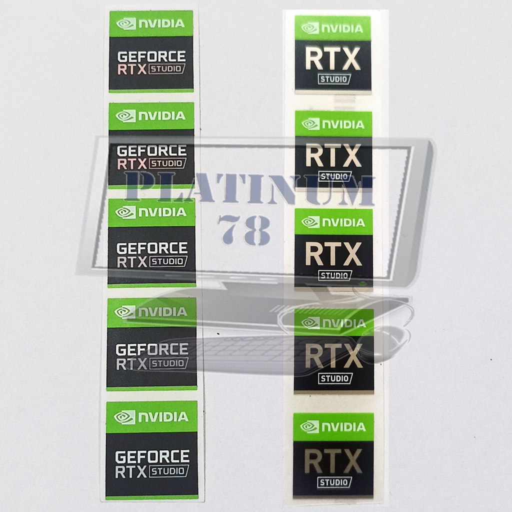Jual Sticker Stiker Logo nvidia RTX Studio Original | Shopee Indonesia
