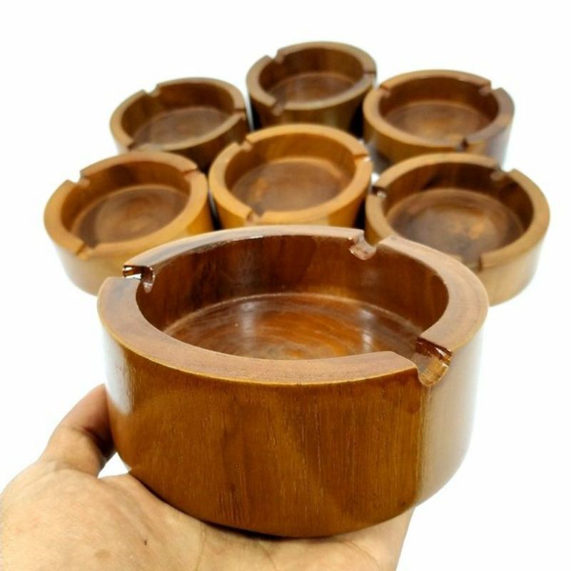 Jual Asbak Rokok Unik Antik Dari Kayu Jati Asli - Asbak Kayu Jati ...