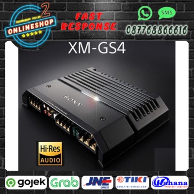 Jual Jual onderdil Sony Power XM-GS4 4 channel amplifier Hi-Res Sony xm gs4 4ch Murah | Shopee ...
