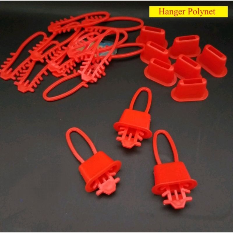 Jual (100 pcs) Hanger polynet / gantungan polynet hanger jaring buah ...