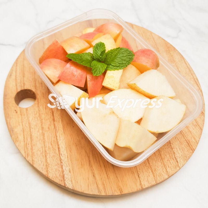 Jual KIRIM INSTAN Buah Potong Apel dan Pear Pack | Shopee Indonesia
