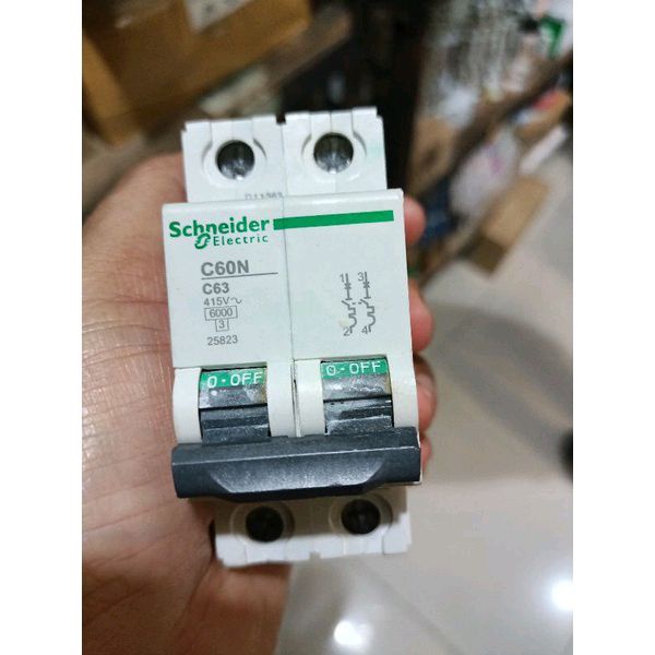 Jual MCB C60N 2P 63A 6KA SCHNEIDER | Shopee Indonesia