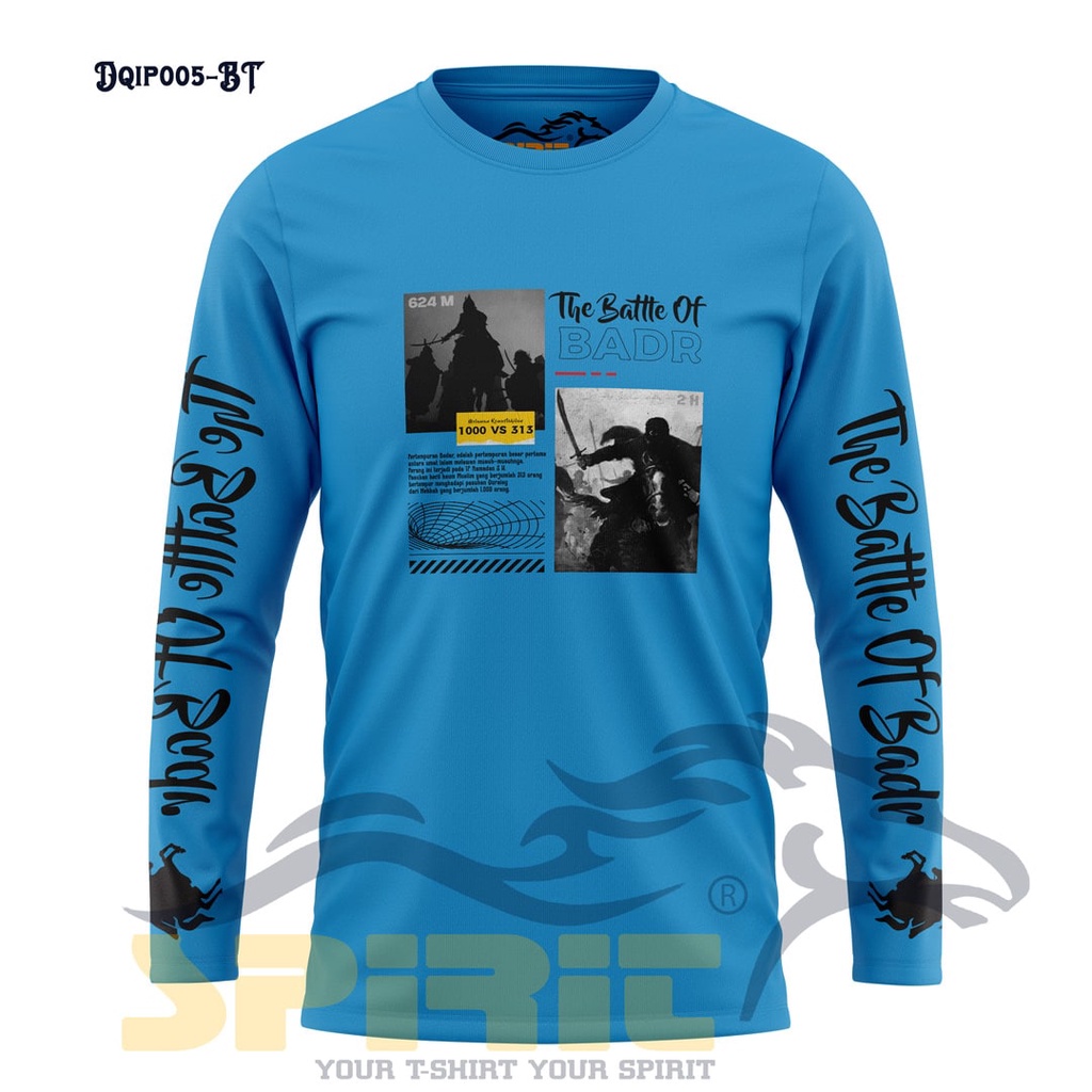Jual Baju DAKWAH ISLAMI PERANG BADAR Kaos Islamic Lengan Panjang Big ...