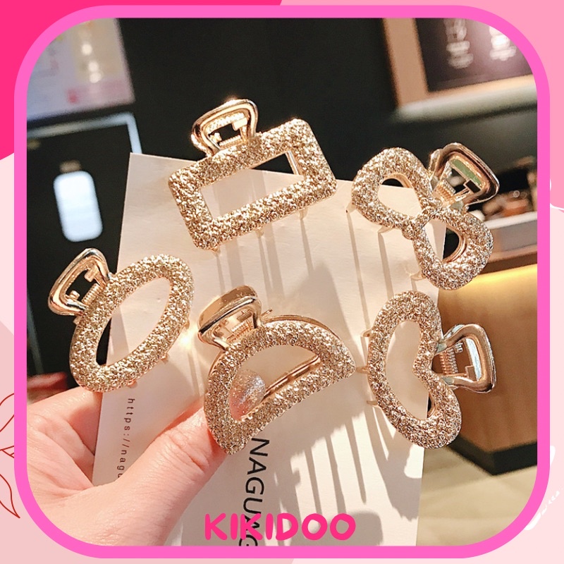 Jual Kikidoo Jepit Rambut Korea Gold Hair Claw Jedai Emas Metal ...