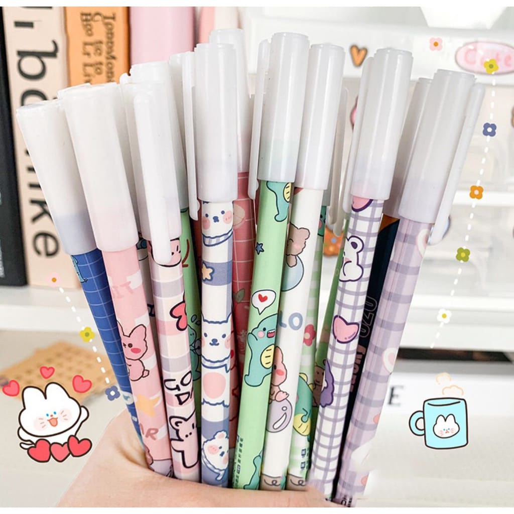 Jual PULPEN Gel isi satuan PULPEN karakter lucu bisa di hapus | Shopee ...