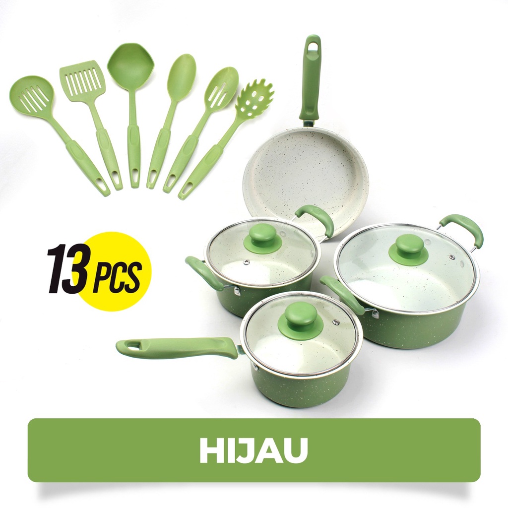 Jual Bebehome Peralatan Masak Lengkap 13 Pcs dalam 1 set | Cookware ...