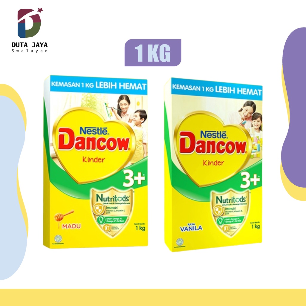 Jual Dancow 3+ Usia 3-5 Tahun Susu Formula Anak Bubuk Vanilla, Madu 1 ...