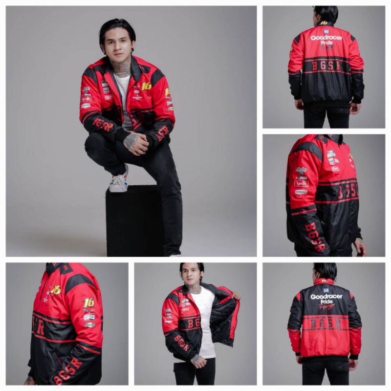 Jual Jacket Motor Nascar Original BGSR Jaket Pria Jaket Parasut Jaket Bomber Jaket Waterprof ...