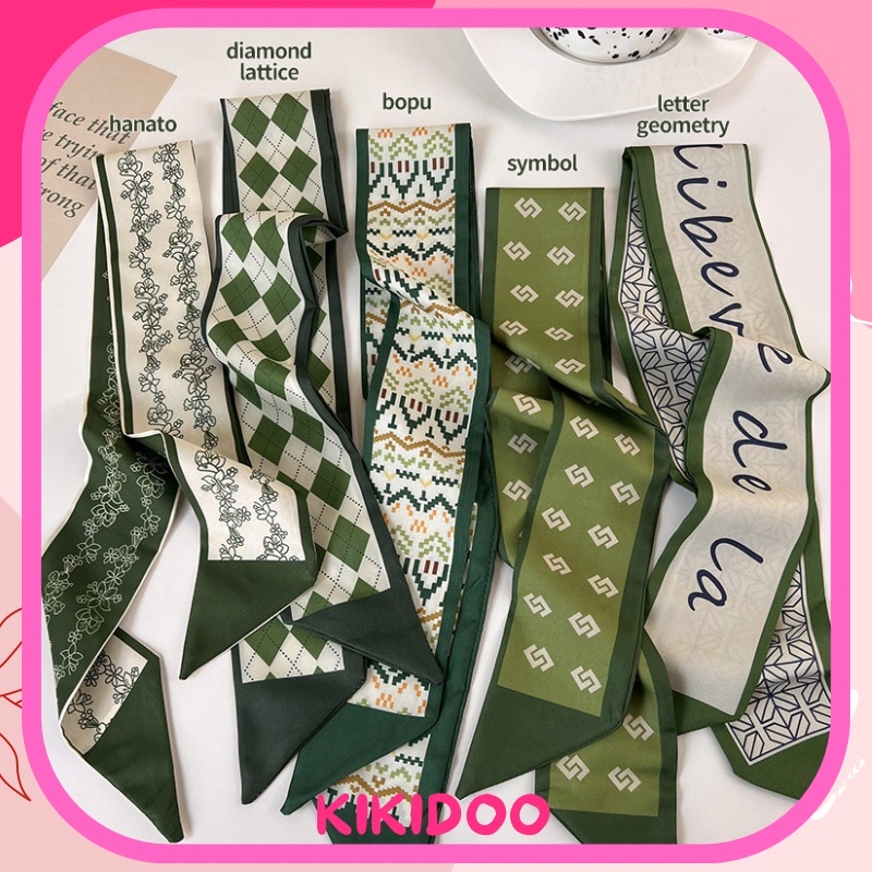 Jual Kikidoo Scarf Tas Syal Ikat Rambut Korea Bohemian Sage JR72 ...