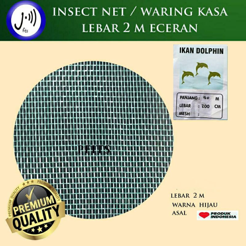Jual insect screen net lebar 2 m eceran ,/ kasa nyamuk / waring kasa ...