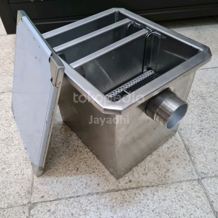 Jual Penyaring Minyak Grease Trap Stainless Sink Apartemen Mini Size ...