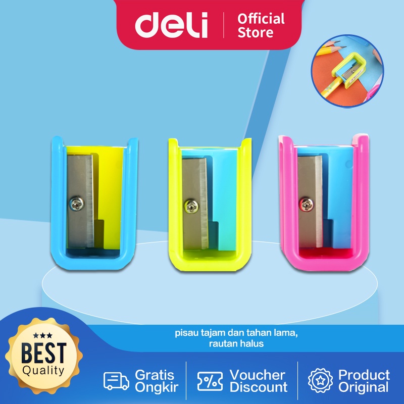 Jual Deli Serutan / Rautan Pensil ekstra tajam bahan baja berkualitas ...