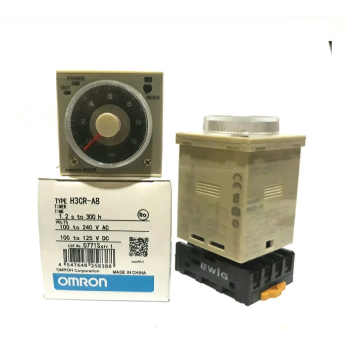 Jual TIMER OMRON H3CR- A8 220VAc + SOCKET. | Shopee Indonesia