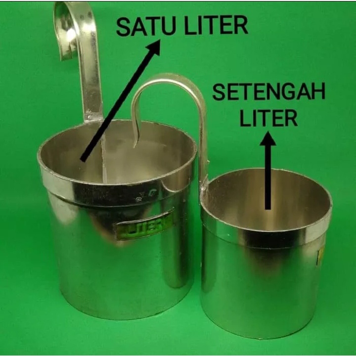 Jual Canting Literan Takaran Gelas Ukur Minyak Murah 1 Set Ukuran 1 dan ...