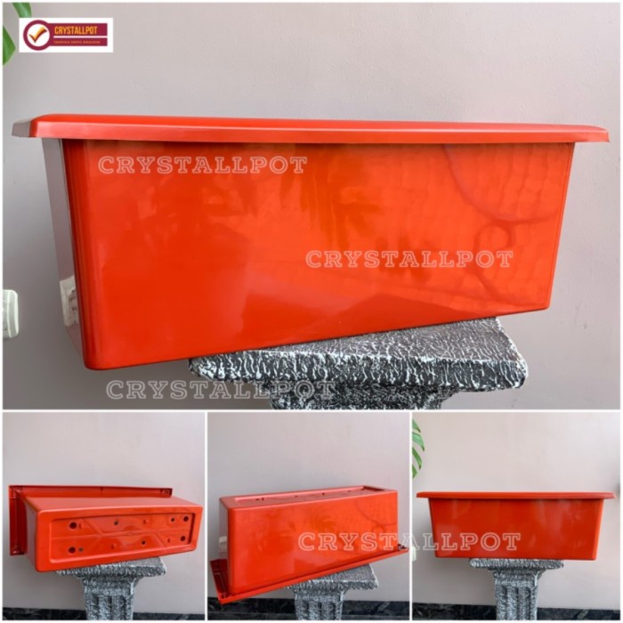 Jual Pot Panjang Tanaman Hias Bunga SGP 09 Cokelat Merah Hitam Putih ...
