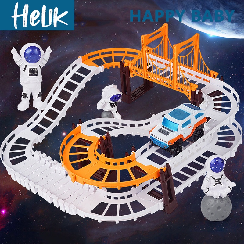 Jual Mainan Mobil Rel Track Anak Mobil Edukasi Anak DIY Rakitan dengan ...