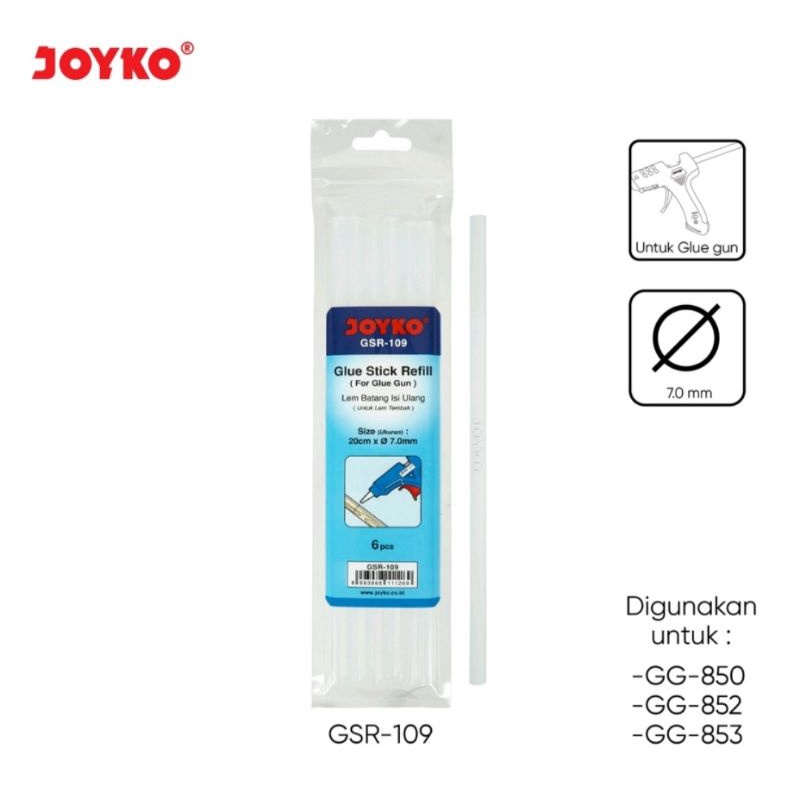Jual Lem Batangan / Refil Lem Tembak Joyko GSR-109 Glue Stick Refill ...