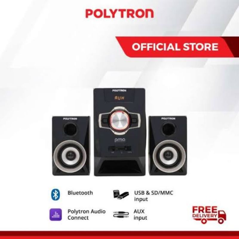 Jual SPEAKER POLYTRON PMA 9321 BT 2.1 CH MULTIMEDIA AUDIO BLUETOOTH ...