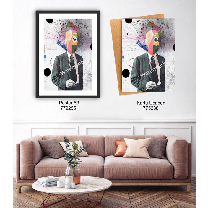 Jual Poster 88 / Poster Bingkai / Kartu Ucapan / Surealism / JV / 1482 ...