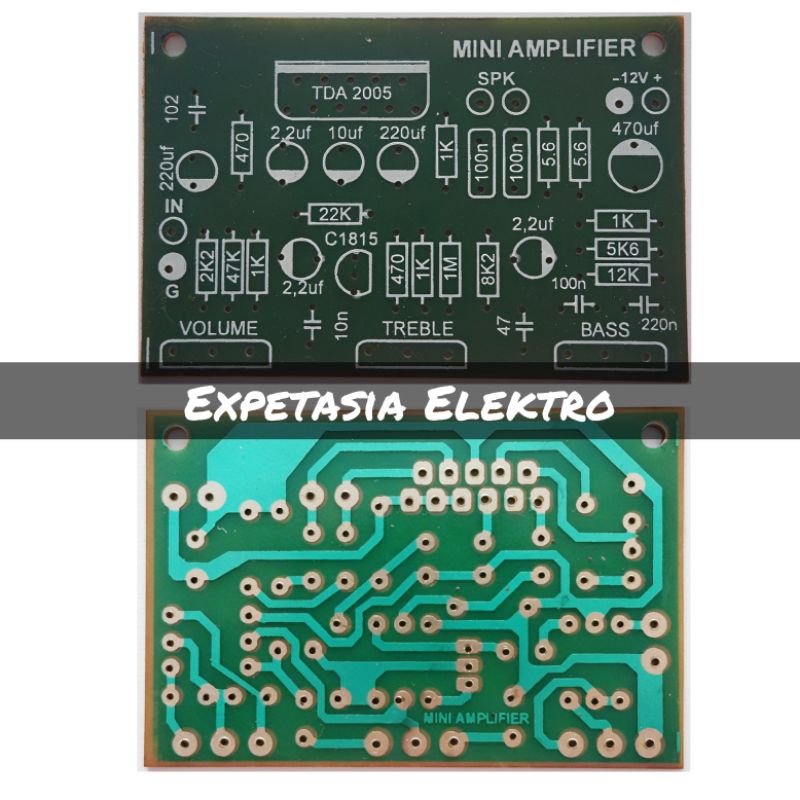 Jual PCB Mini Amplifier tda 2005/2004 mono / 2 pcs | Shopee Indonesia