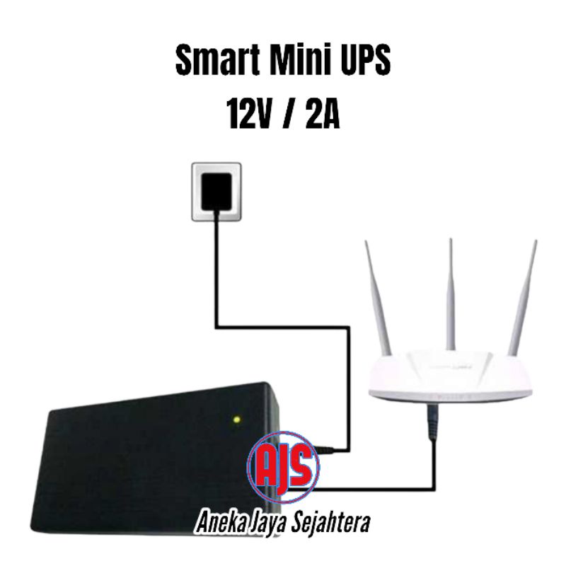 Jual UPS Mini 12V / 2A - Smart Mini UPS | Shopee Indonesia