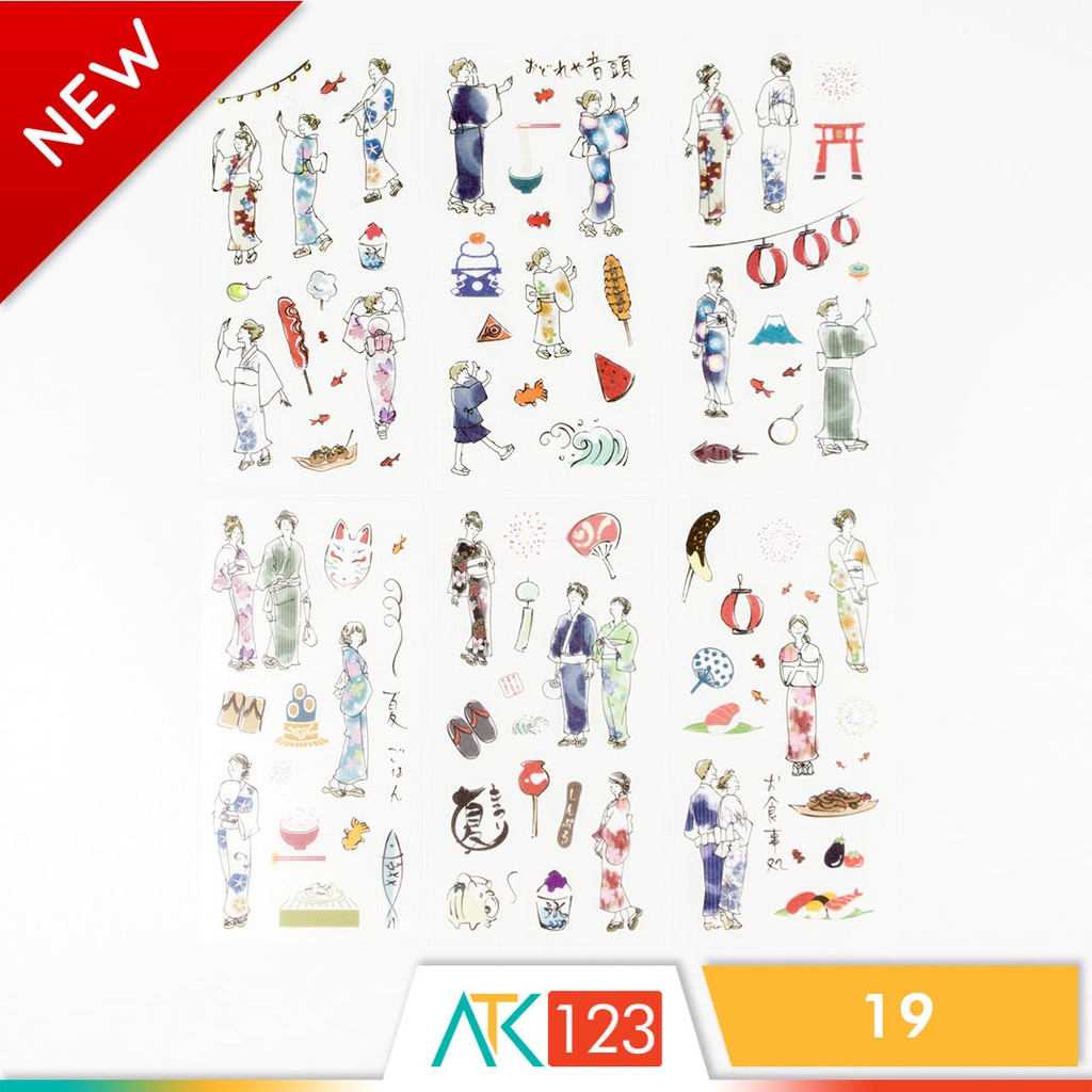Jual Stiker Estetik Karakter Kartun Lucu / Cartoon / Doodle / Nature ...