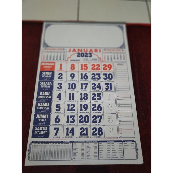 Jual Kalender Polos 2023 | Shopee Indonesia