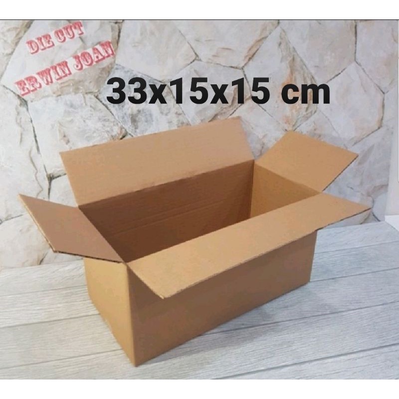 Jual Kardus / Box / uk. 33x15x15 cm/ Karton packing polos baru ST ...