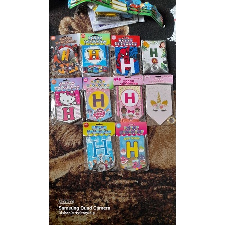 Jual Bendera Hiasan Bunting Flag Happy Birthday Karakter | Shopee Indonesia