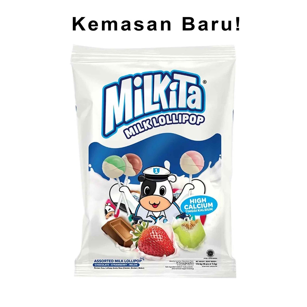 Jual PERMEN MILKITA MILK LOLIPOP 12PCS/MILKITA 108g | Shopee Indonesia