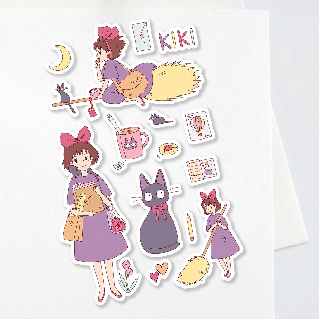 Jual Sticker Ghibli Kiki's Delivery Service Aesthetic Stiker Waterproof ...