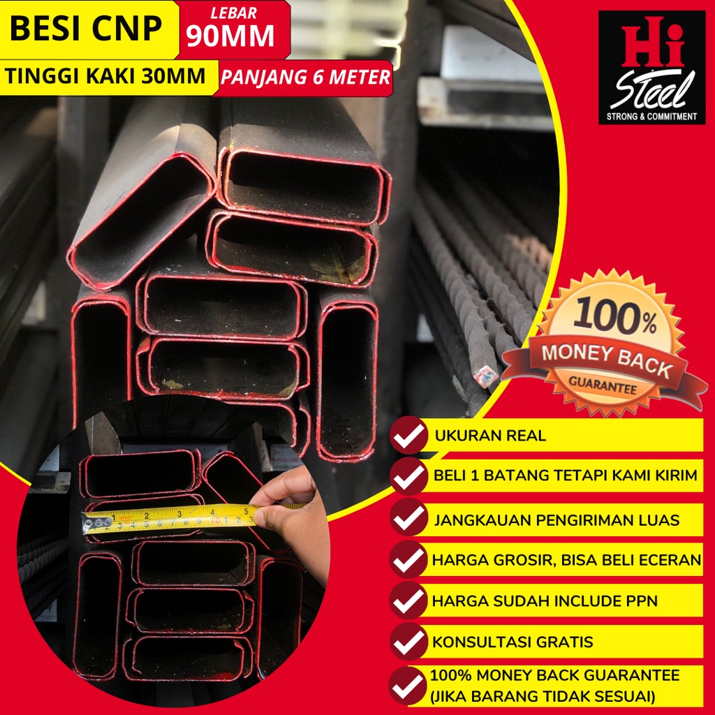 Jual Besi CNP 100 X 35 X 1.10mm | Shopee Indonesia