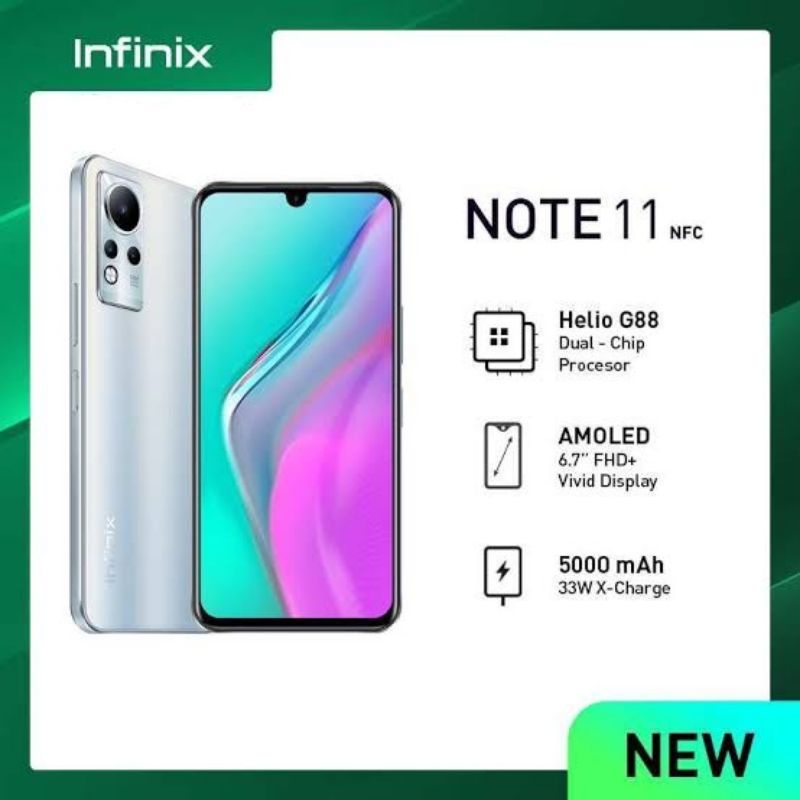 Jual Infinix Note 11 NFC 6/128GB Garansi Resmi | Shopee Indonesia
