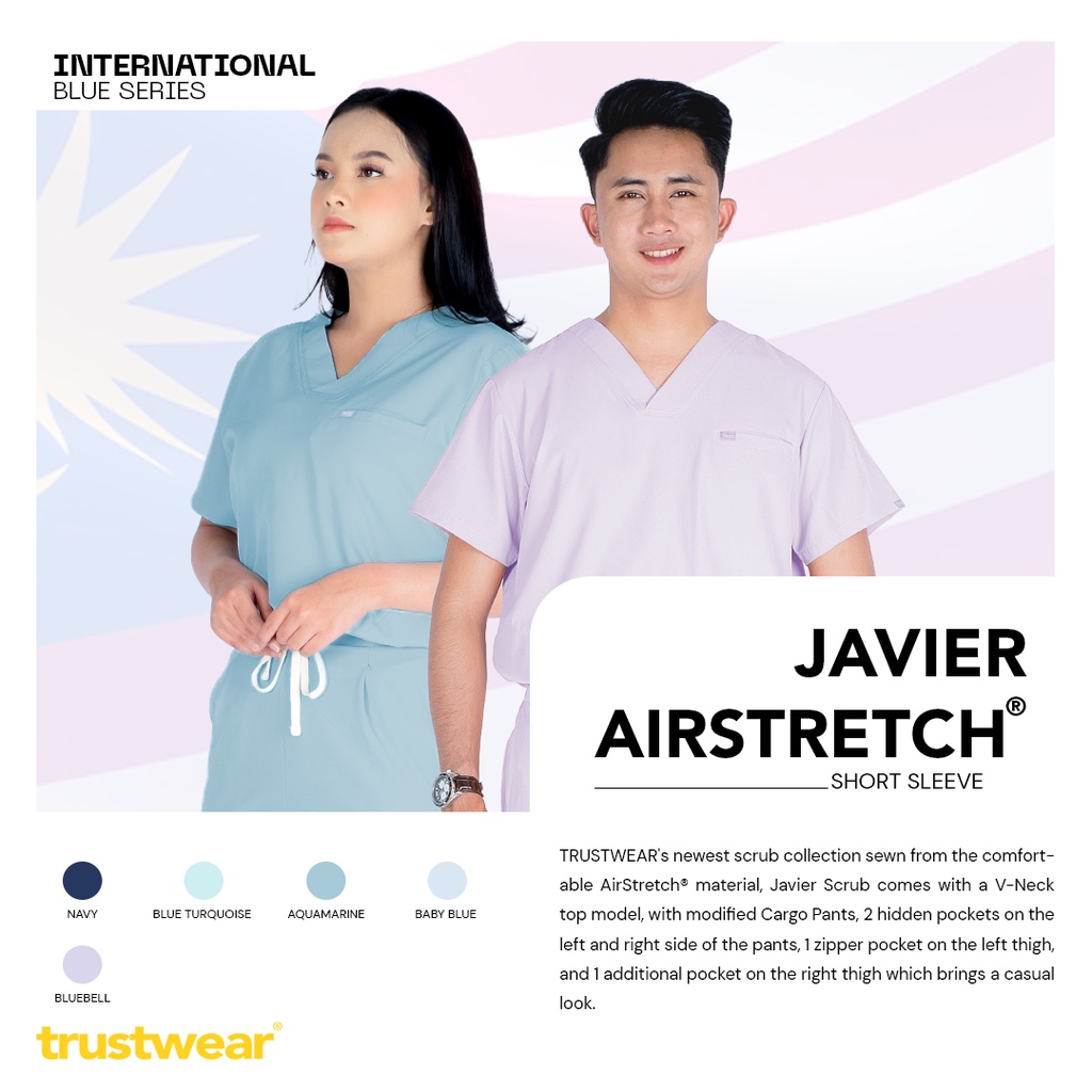 Jual [Scrubs Javier] Doctor`s Scrub/Set Baju Celana Jaga OKA OK Perawat ...