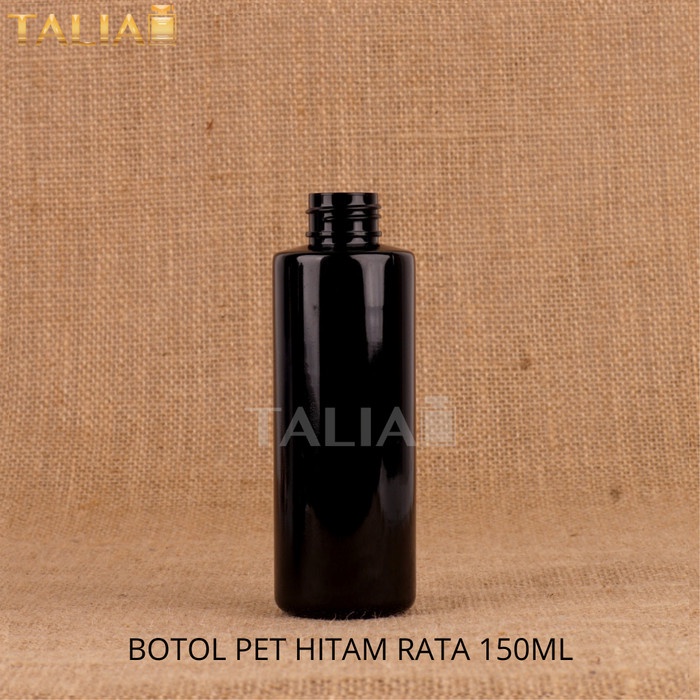 Jual BOTOL PET HITAM 150 ML RATA (MIN 100PCS) | Shopee Indonesia
