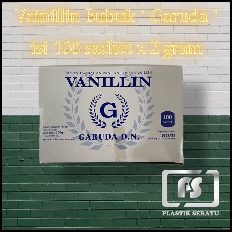 Jual Vanilli Bubuk / Perisa vanilli cap Garuda / Harum / 1 pak isi 100 ...