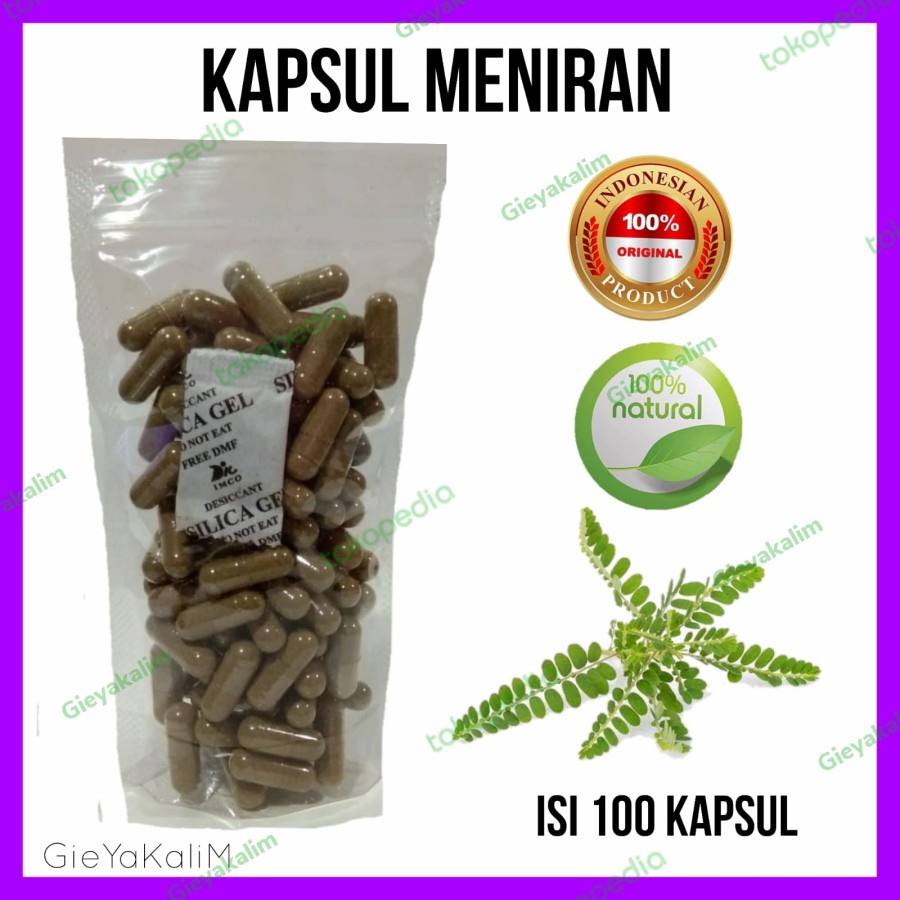 Jual MENIRAN 100 Kapsul Pengatur Sistem Imun, Batu Ginjal-Empedu ...