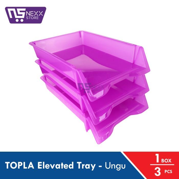 Jual Box File Topla Elevated Tray / Rak Susun Plastik 3 Tingkat (Folio ...