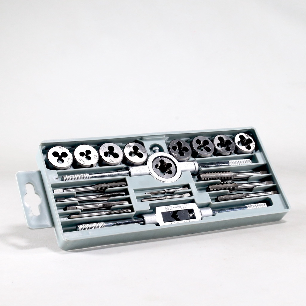 Jual Tap dan Snai Tangan Set 20pcs M3 - M12 Membuat Ulir Drat Mur Tap ...