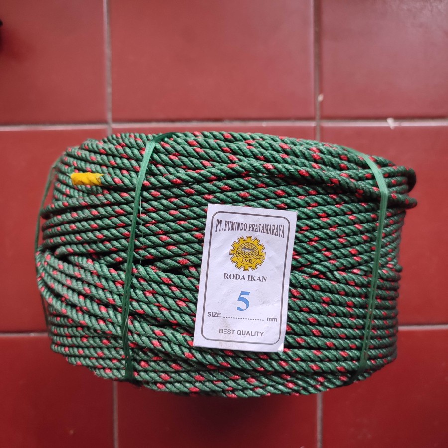 Jual Tali Tambang 5mm / Tambang PE 5mm RODA IKAN / FUMINDO (FO) ±200 METER | Shopee Indonesia