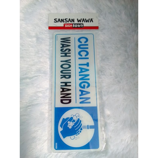 Jual Akrilik "CUCI TANGAN" Sign Board | Shopee Indonesia