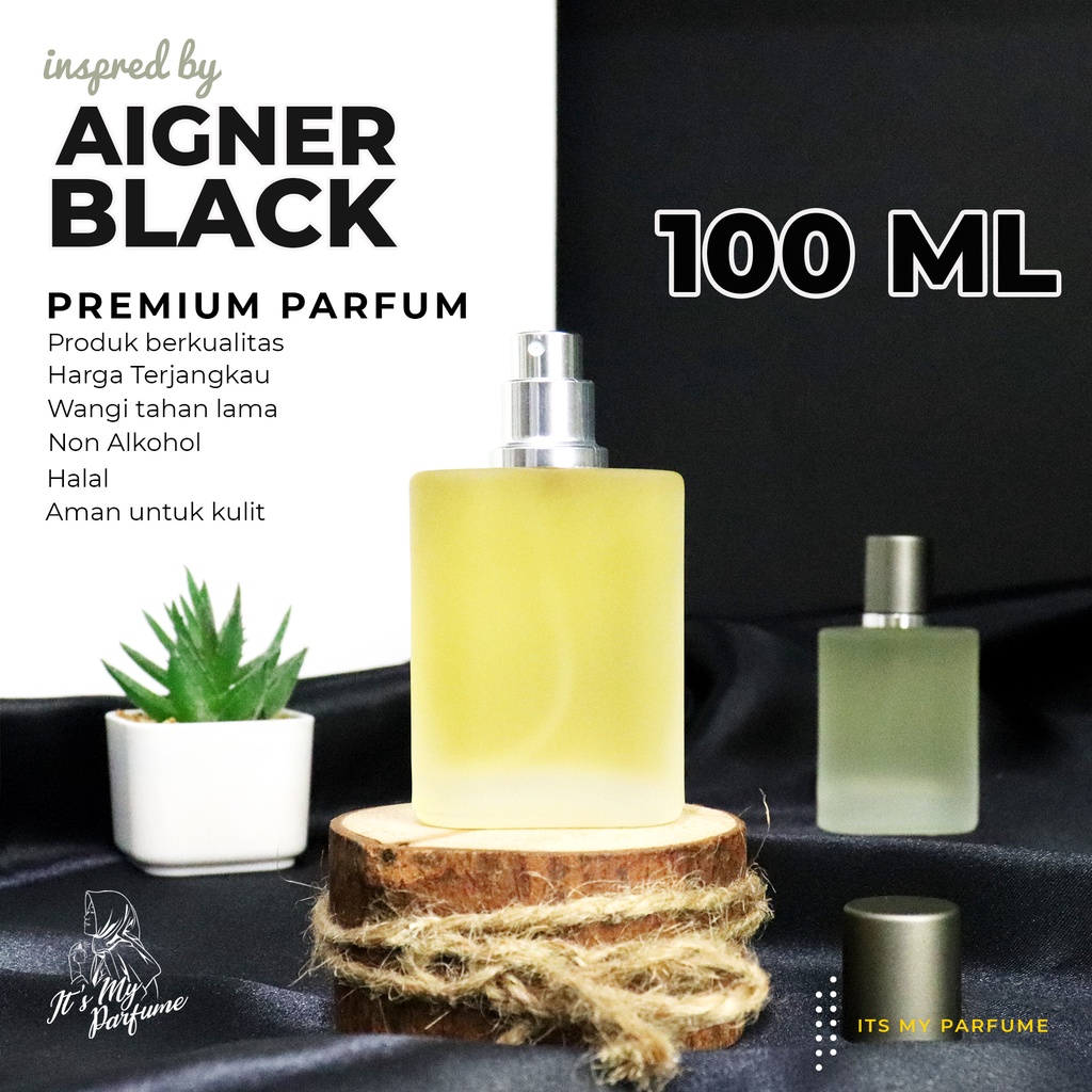 Jual PARFUM AIGNER BLACK 100 ML PARFUM PRIA NON ALKOHOL INSPIRED BY ITS ...