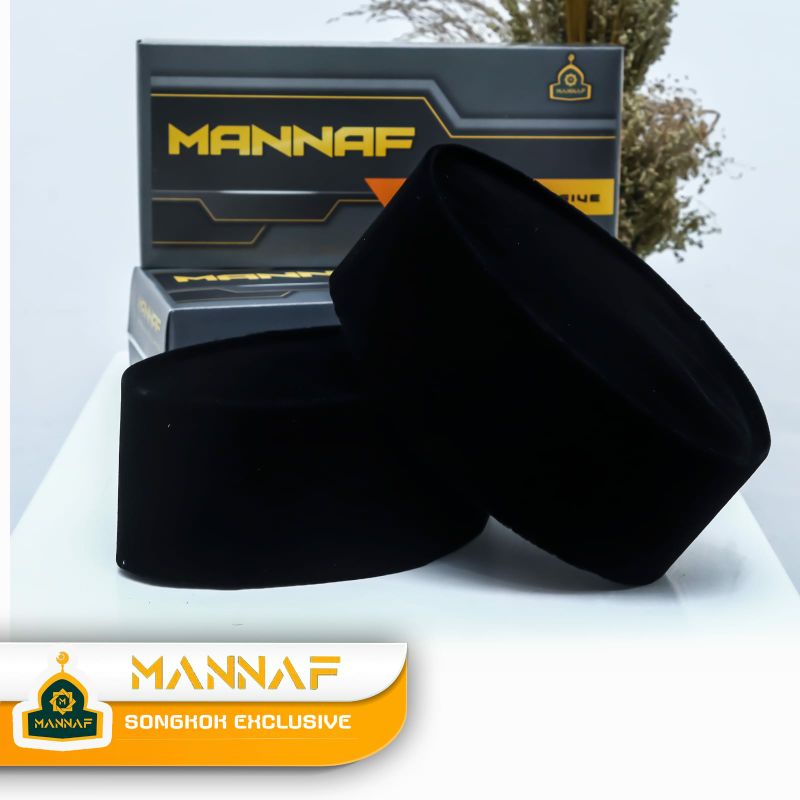 Jual Peci Songkok Polos Hitam merk MANNAF bludru hitam berkualitas | Shopee Indonesia
