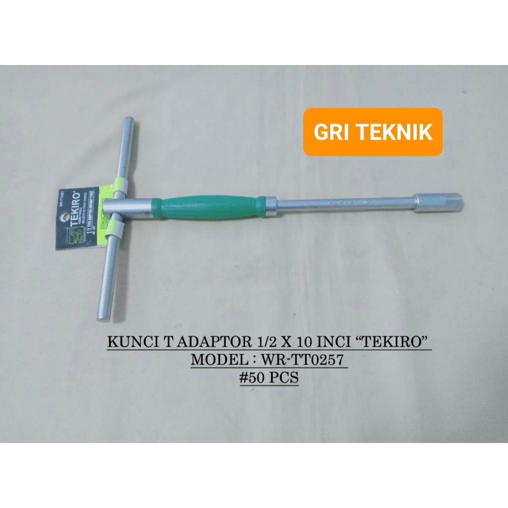 Jual WR-TT0257 !!! KUNCI T ADAPTOR UKURAN 1/2" TEKIRO / T-TYPE ADAPTOR ...