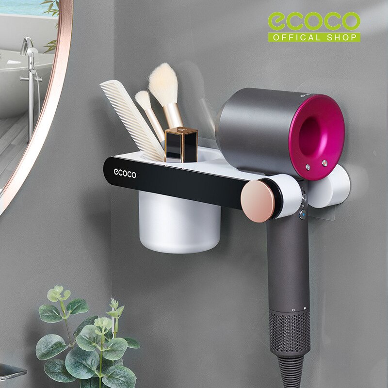 Jual ECOCO Simple Hair Dryer Stand - Rak Gantungan Hair Dryer Pengering Rambut Holder Tempat ...