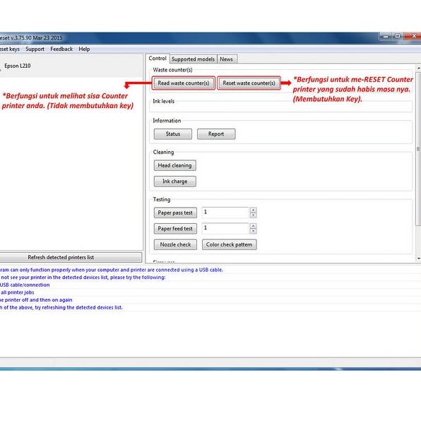 Jual Super Sale FP9QA WIC - Waste Ink Pad Counter Reset Utility - Versi ...